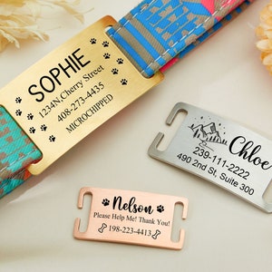 Silent Dog Tag Personalized,slide on Dog Tag,dog Tags for Dogs,custom ...