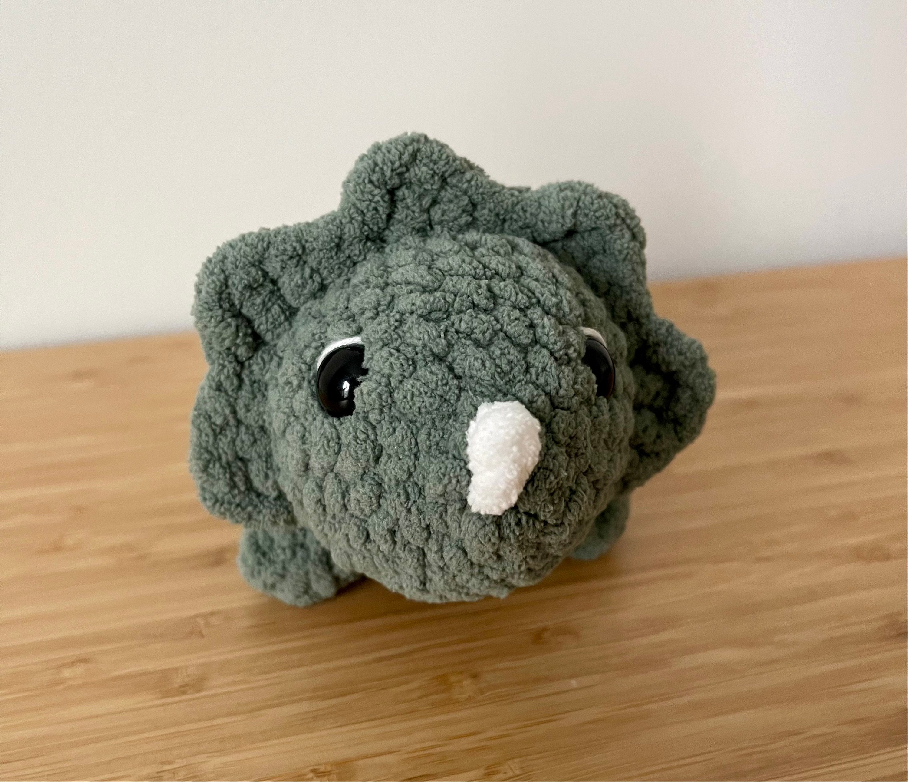 Jaxy the Triceratops, Crochet Pattern - Etsy