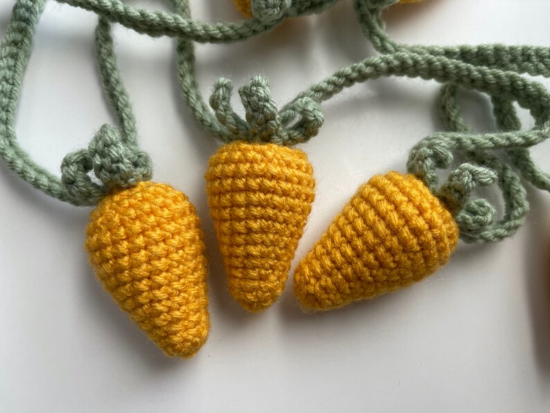 Carrot Garland Crochet Pattern, Easter Decor, Amigurumi Pattern - Etsy