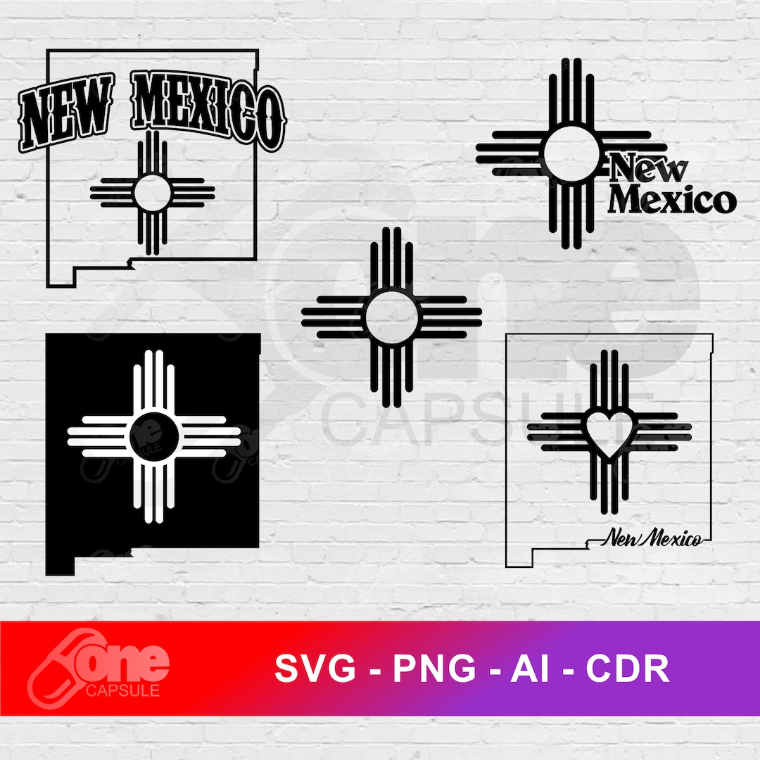 New Mexico Zia Symbol New Mexico Map Svg Zia New Mexico Svg, Png, Jpg ...