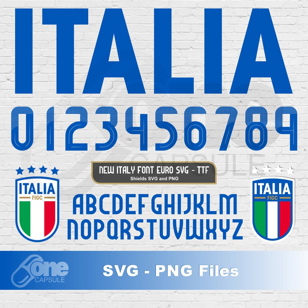 NEW Italy Font Vector Euro 2024 World Qualifiers 2026, New Italy design ...