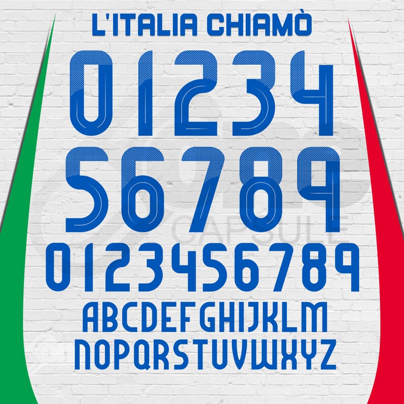 NEW Italy Font Vector Euro 2024 World Qualifiers 2026, New Italy design ...