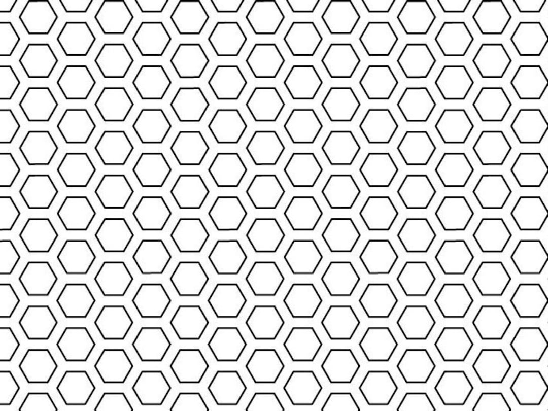 Hexagon/honeycomb Digital File, SVG, DXF, PDF for Laser, Cricut, Vinyl ...