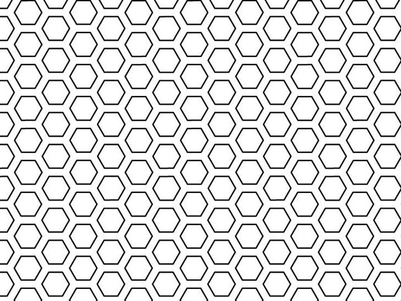 Hexagon/honeycomb Digital File, SVG, DXF, PDF for Laser, Cricut, Vinyl ...