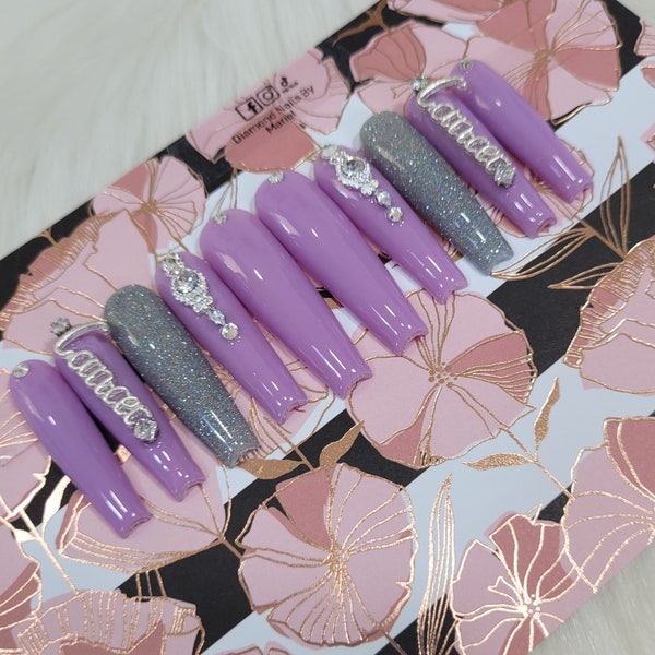 Cancer Zodiac Nails - Etsy