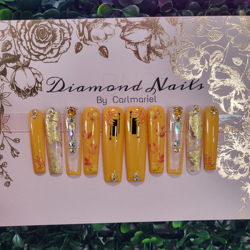 Fall Press on Nails - Etsy