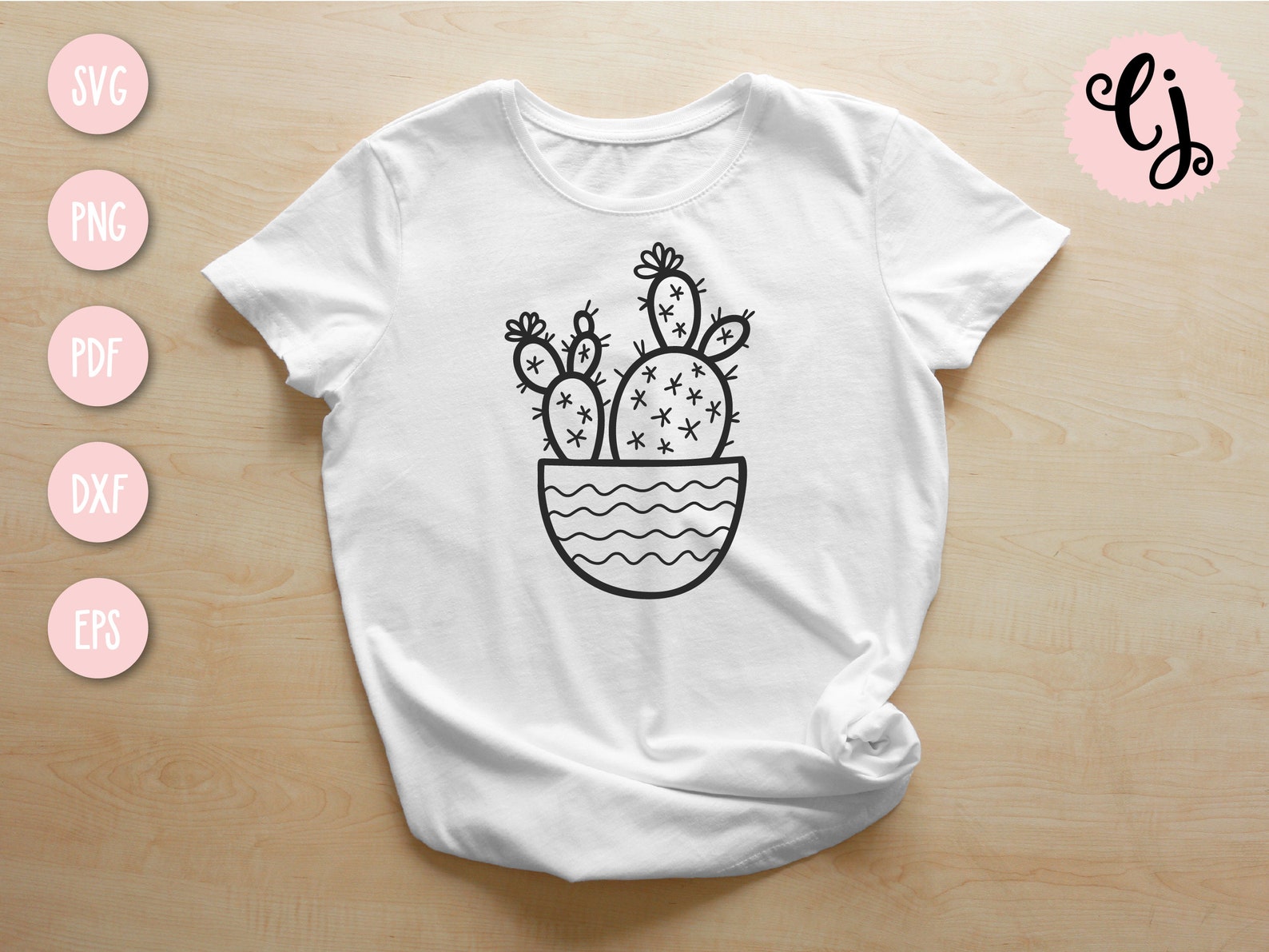 Cactus SVG, Plant SVG, Cactus in Pot PNG, Cricut Cut File - Etsy