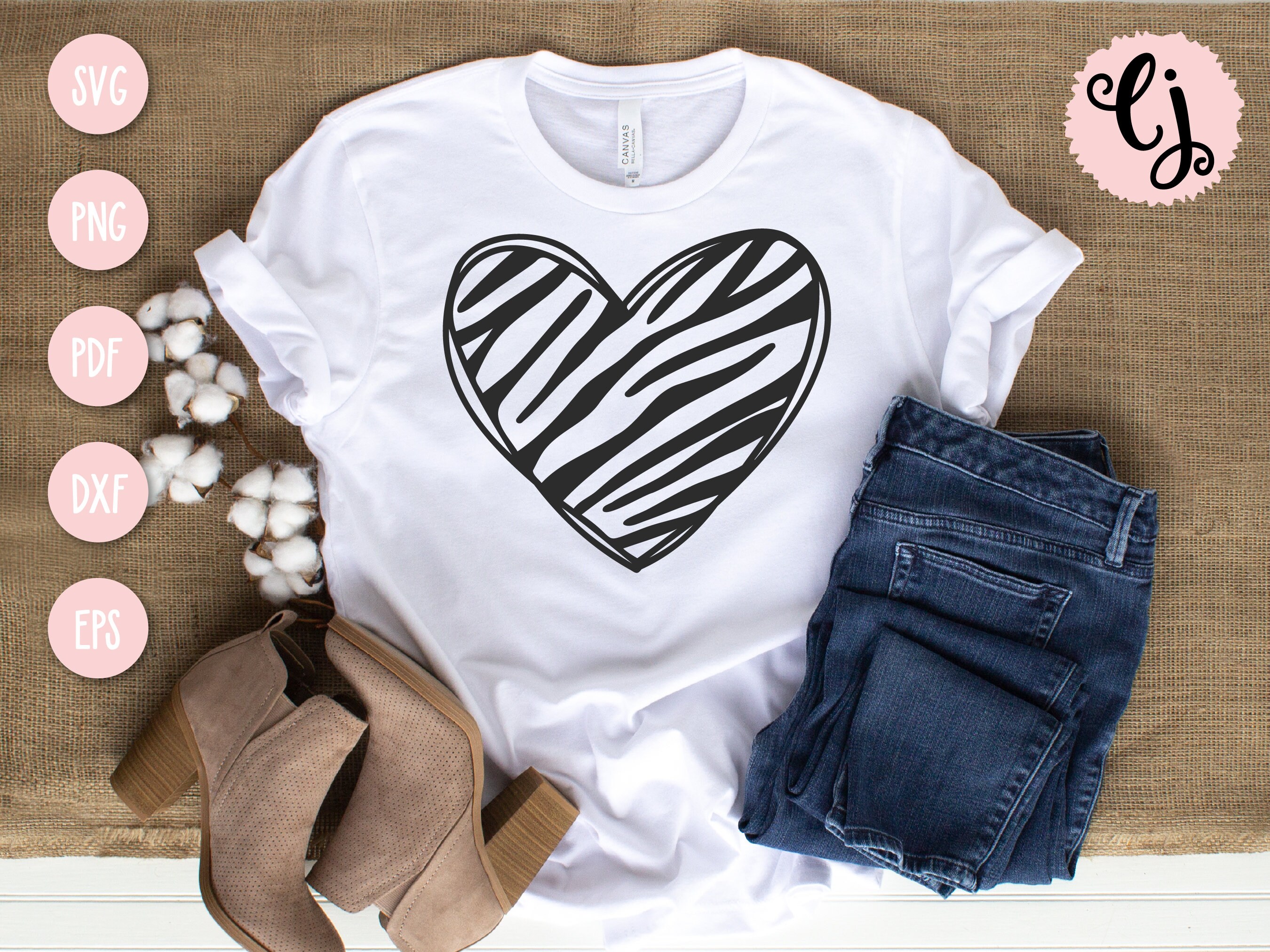 Zebra Stripe Heart SVG, Zebra Stripe SVG, Zebra SVG, Heart Clip Art ...