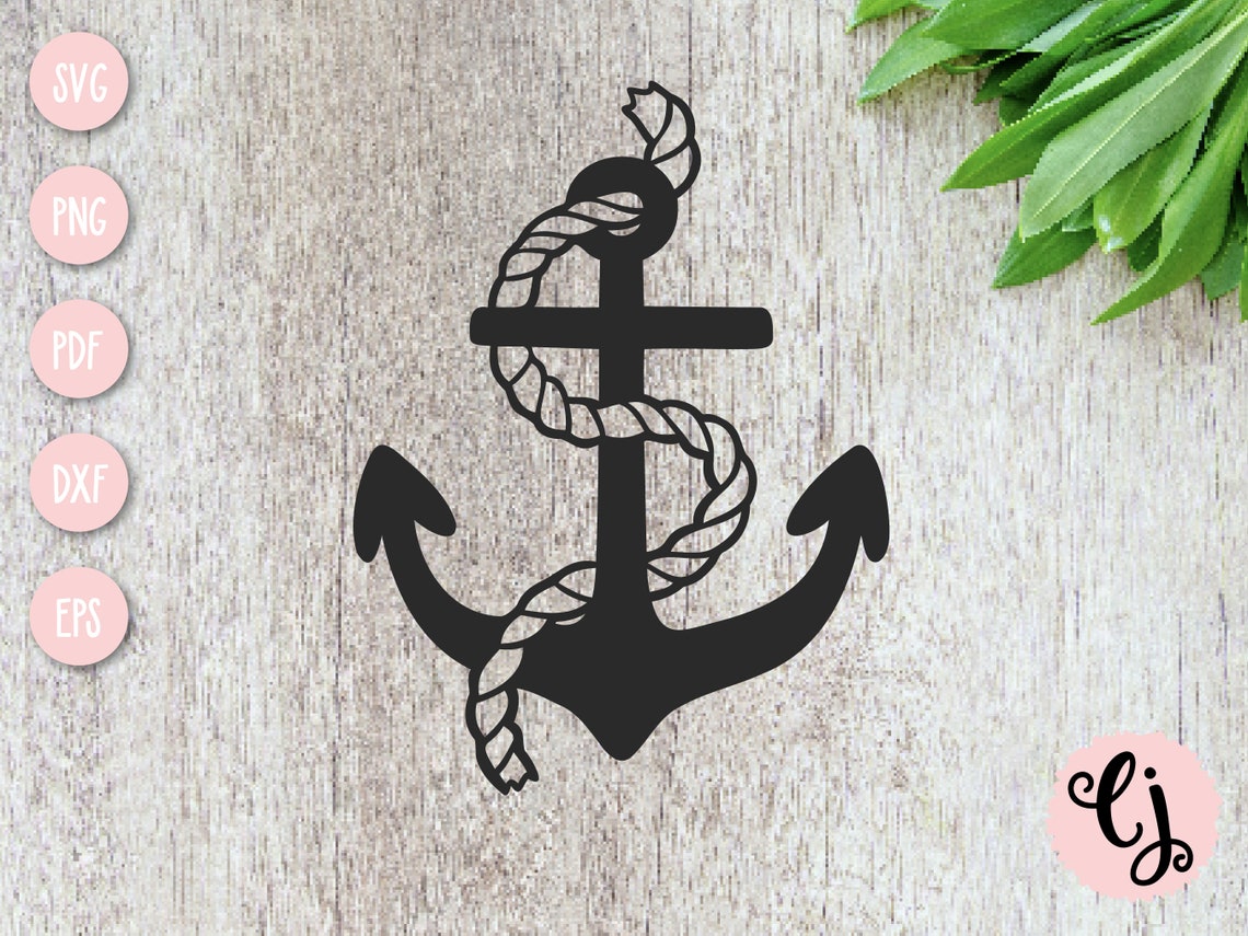 Anchor SVG, Anchor With Rope SVG, Nautical SVG, Anchor Clip Art - Etsy