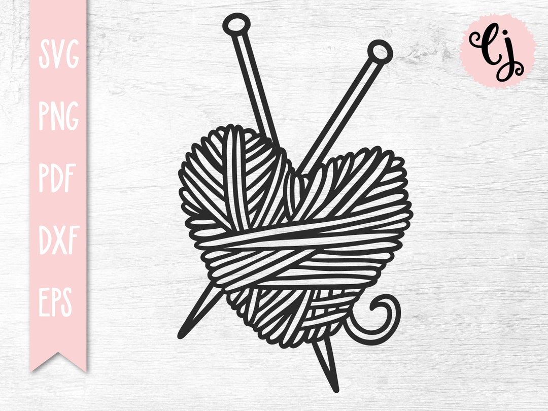 Knitting SVG, Yarn SVG, Yarn PNG | Cricut File - Etsy