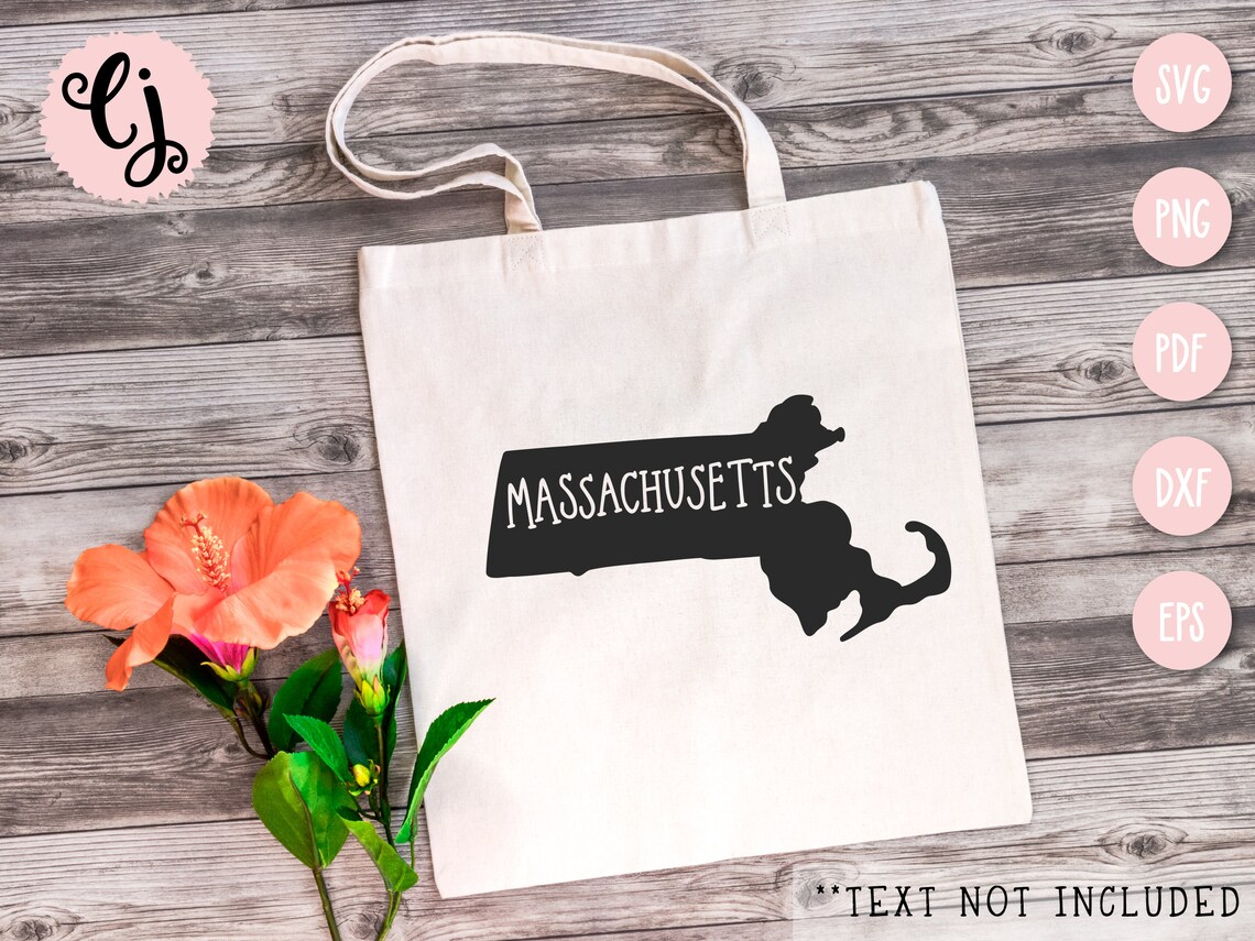 Massachusetts SVG File, State SVG, Massachusetts Clip Art for Cricut - Etsy