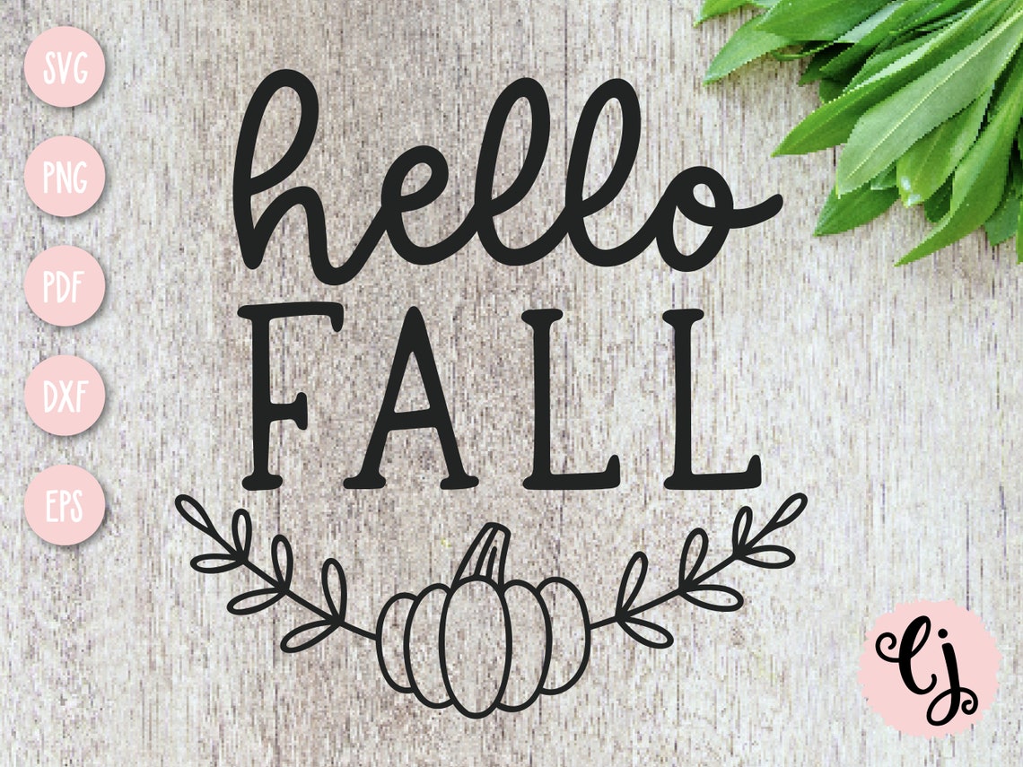 Hello Fall Svg, Fall Sign Svg, Autumn Svg, Fall Svg for Cricut - Etsy