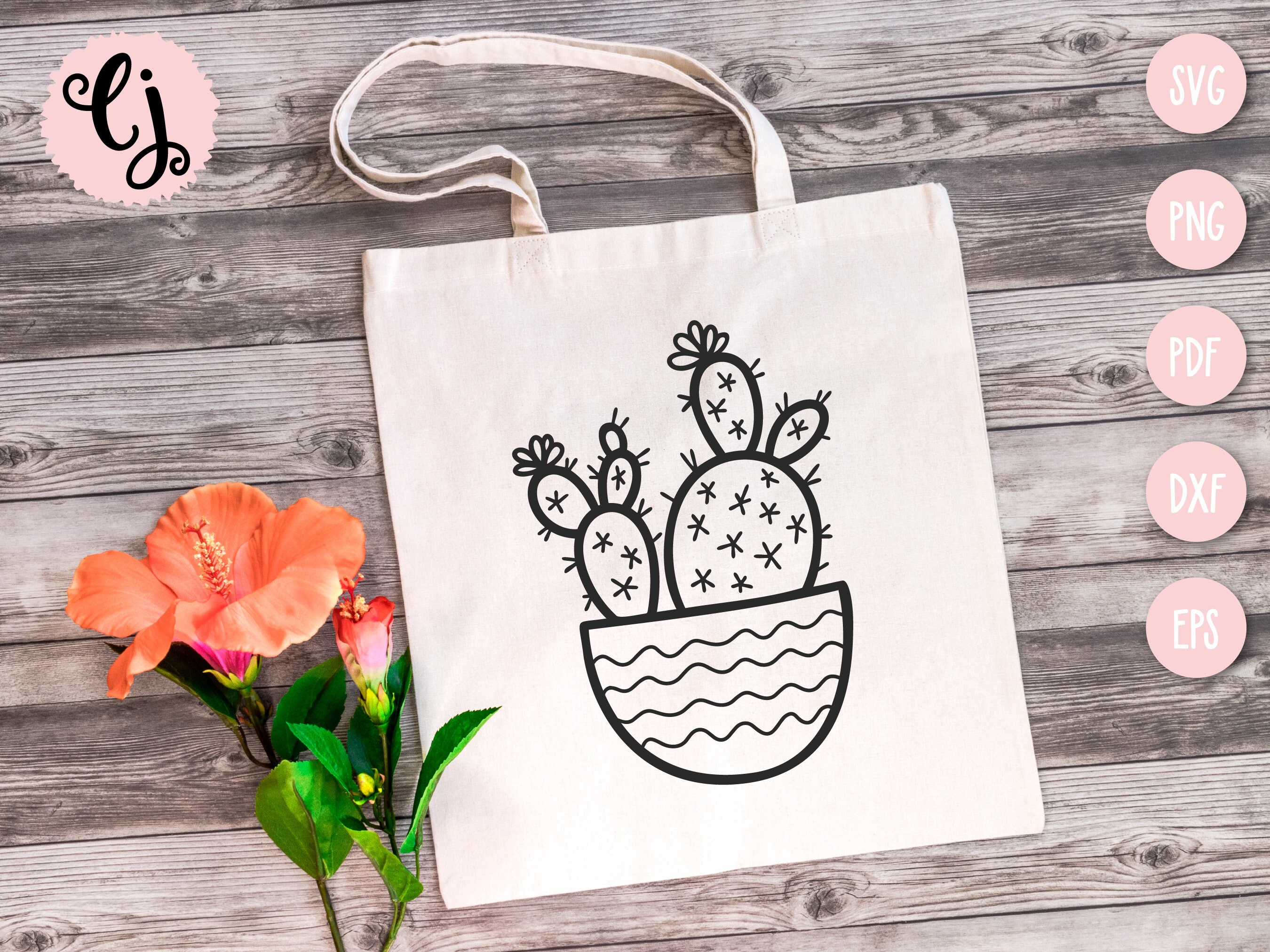 Cactus SVG, Plant SVG, Cactus in Pot PNG, Cricut Cut File - Etsy