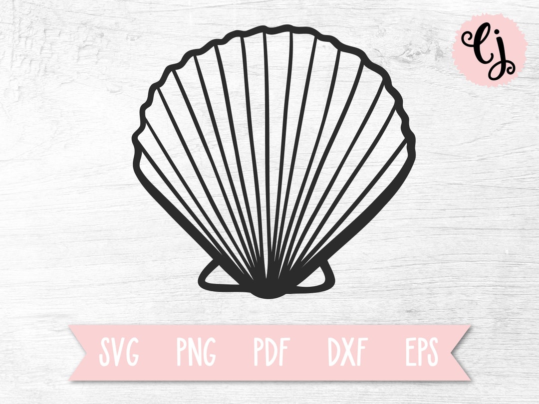 Seashell SVG, Seashell Clip Art, Scallop Shell SVG - Etsy