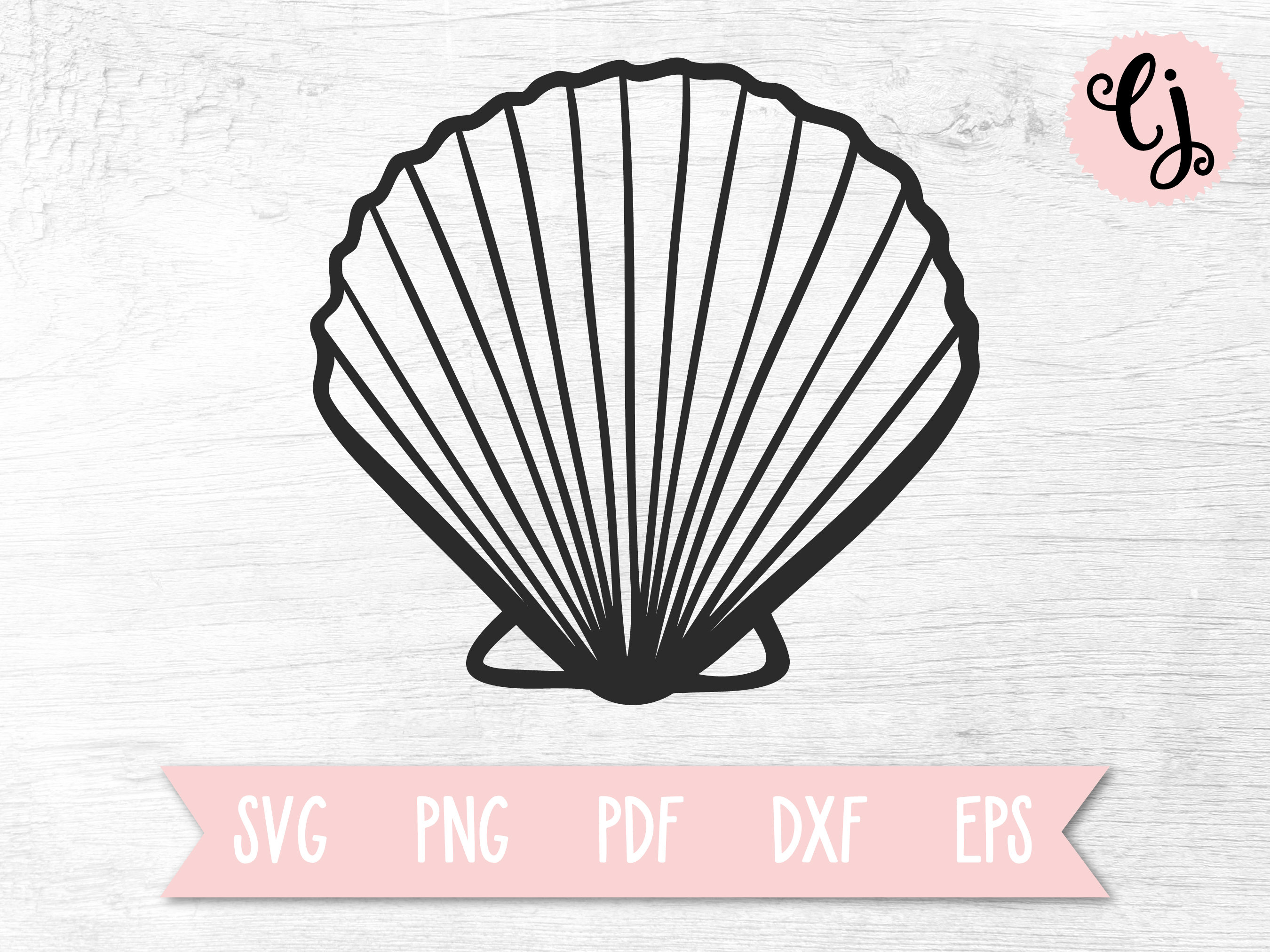 Seashell SVG, Seashell Clip Art, Scallop Shell SVG - Etsy