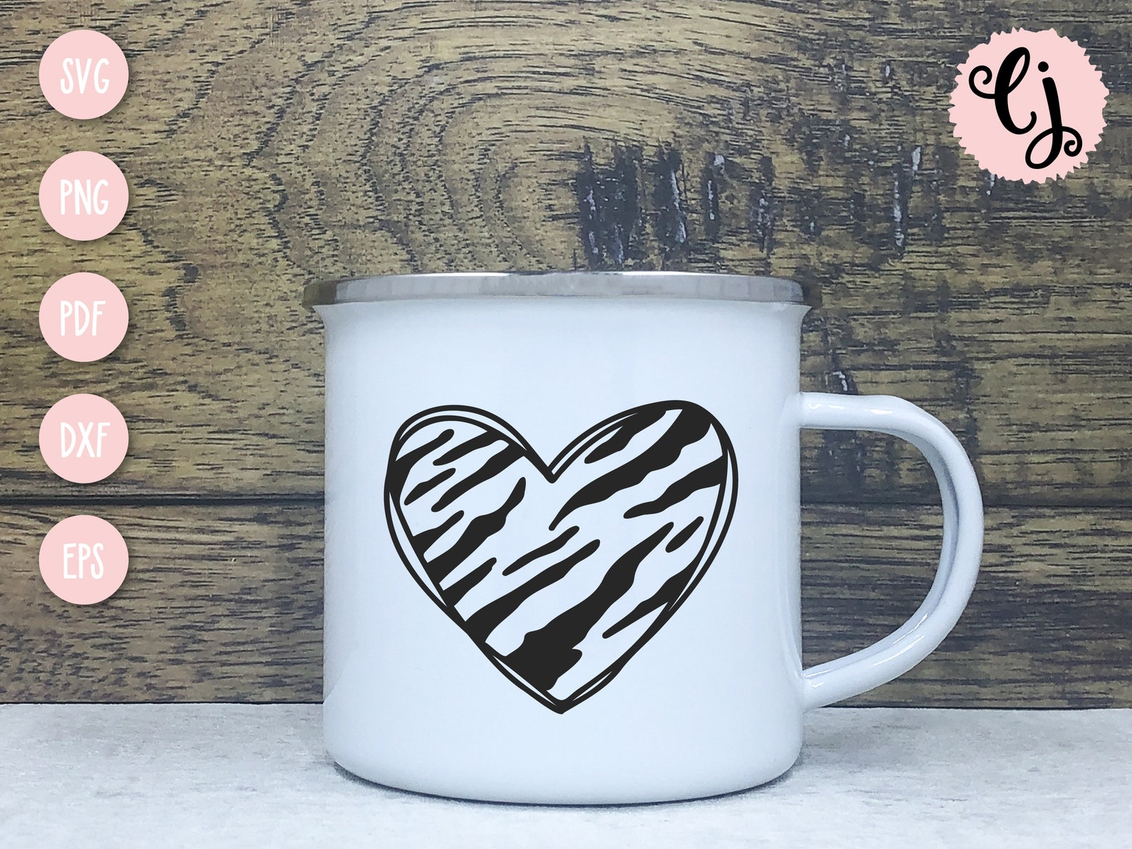 Tiger Stripe Heart SVG, Heart SVG, Tiger Print, Heart Clipart - Etsy