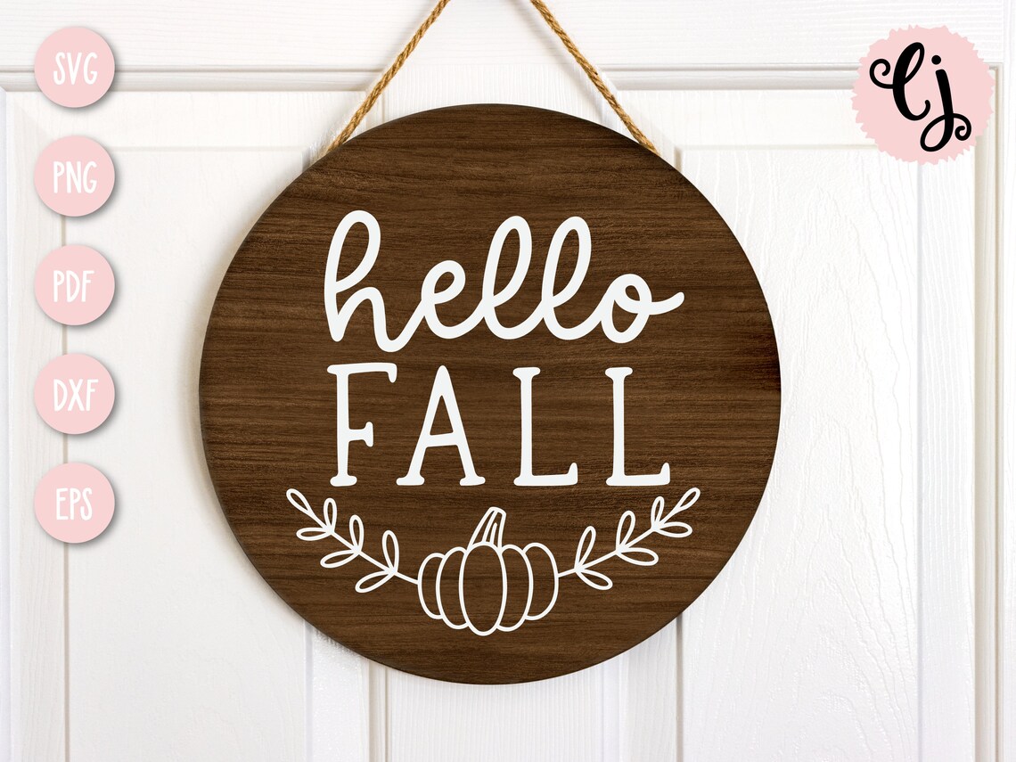 Hello Fall Svg, Fall Sign Svg, Autumn Svg, Fall Svg for Cricut - Etsy