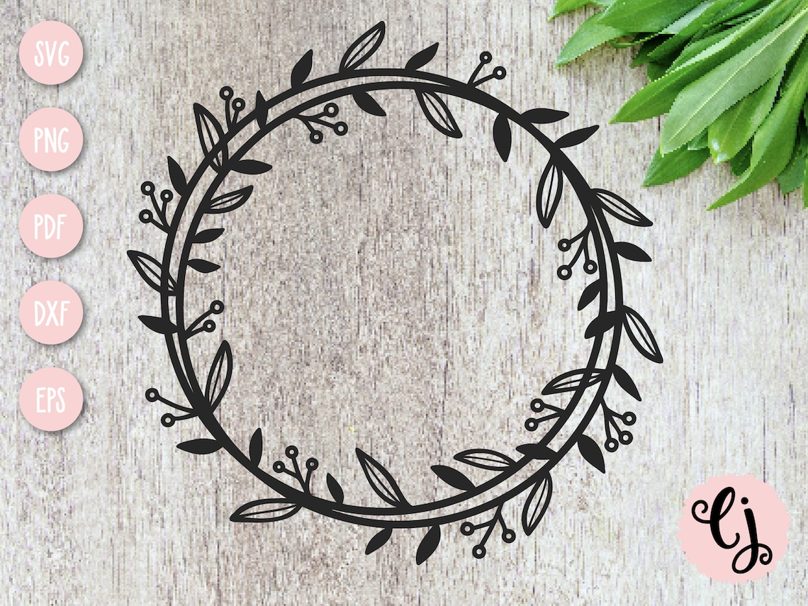 Blattkranz SVG, Kreis SVG, Lorbeer SVG, Kreis Kranz Cut File - Etsy Schweiz