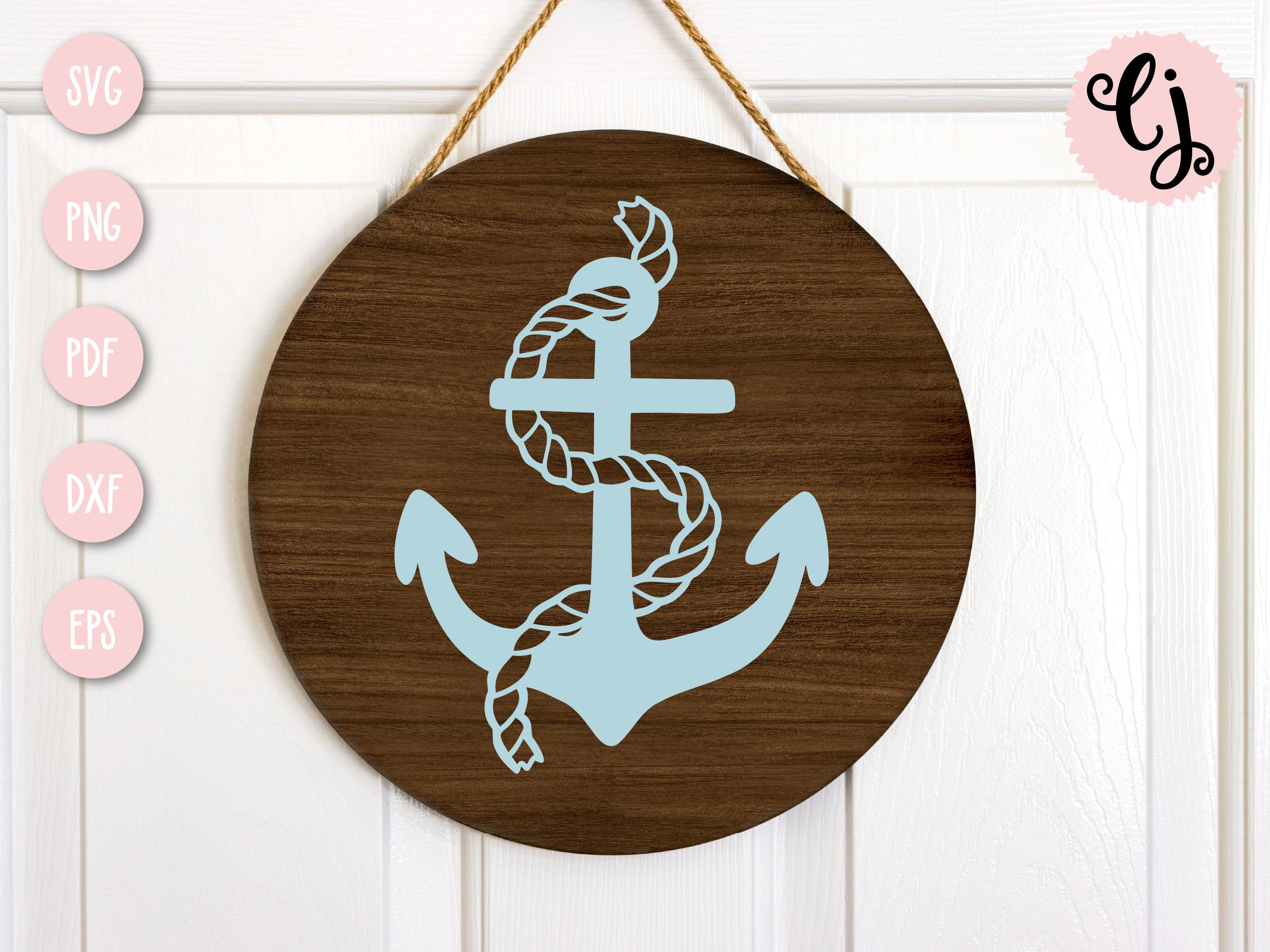 Anchor SVG, Anchor With Rope SVG, Nautical SVG, Anchor Clip Art - Etsy