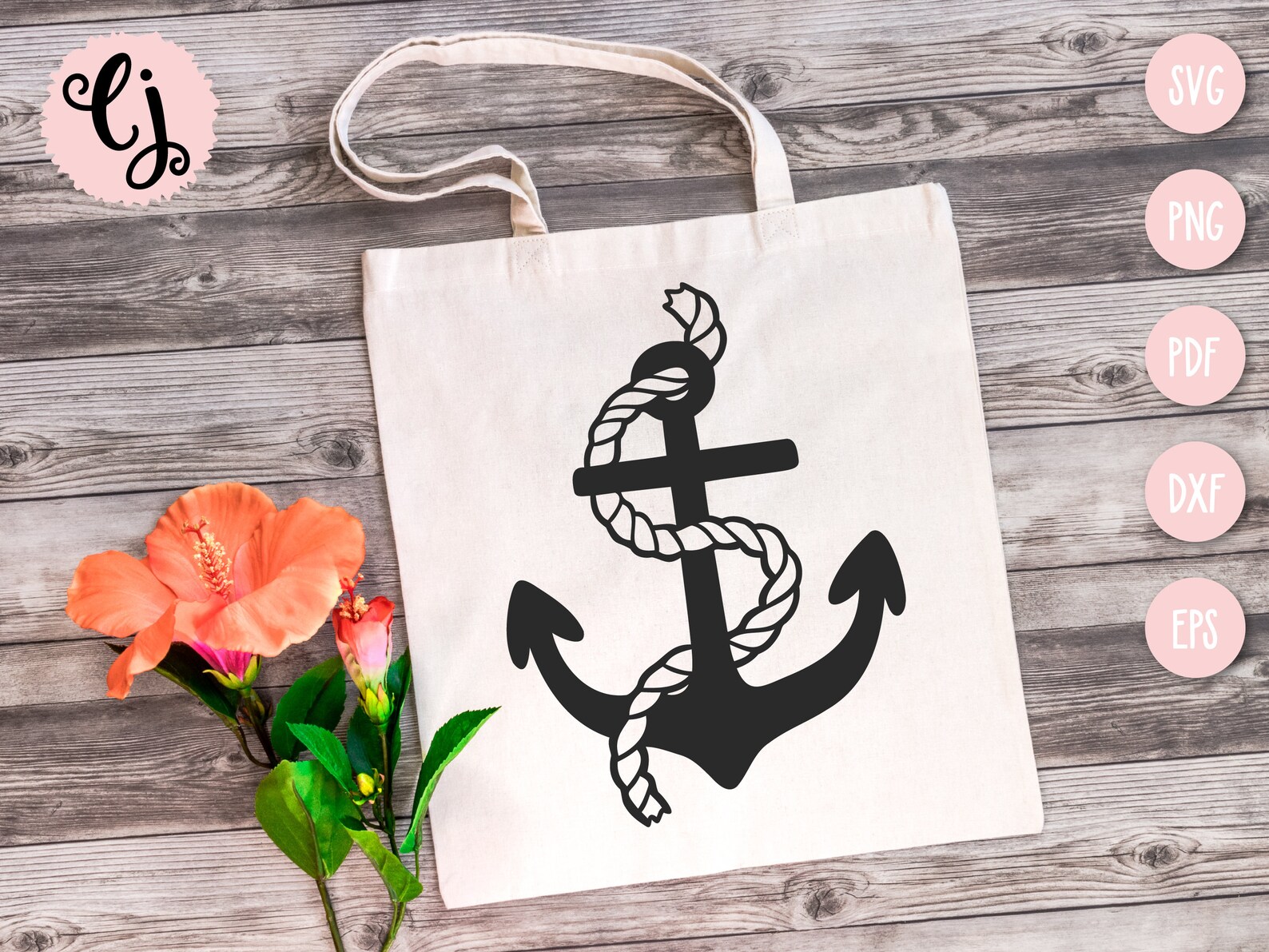 Anchor SVG, Anchor With Rope SVG, Nautical SVG, Anchor Clip Art - Etsy