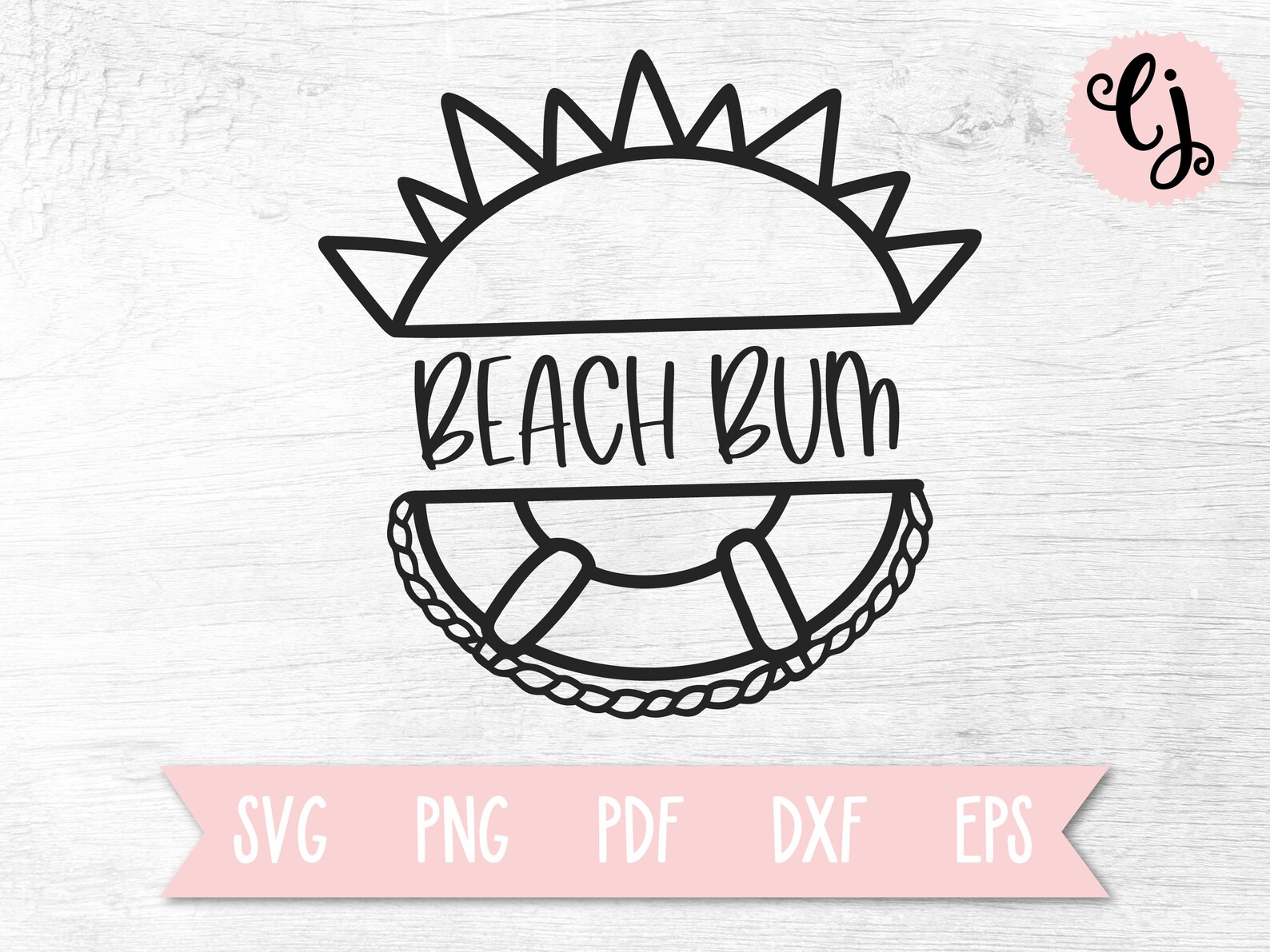 Beach Bum SVG, Summer SVG, Beach Bum Cut File, Cricut File - Etsy