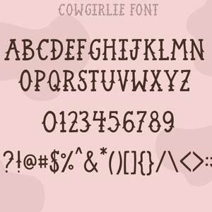 Cowgirlie Western Font - Handwritten Font - Fonts for Cricut ...