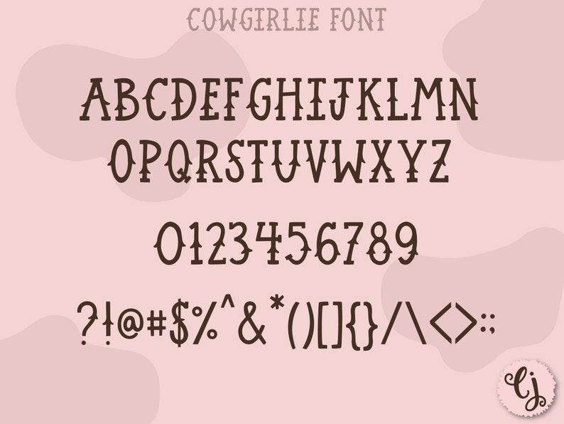 Cowgirlie Western Font - Handwritten Font - Fonts for Cricut ...