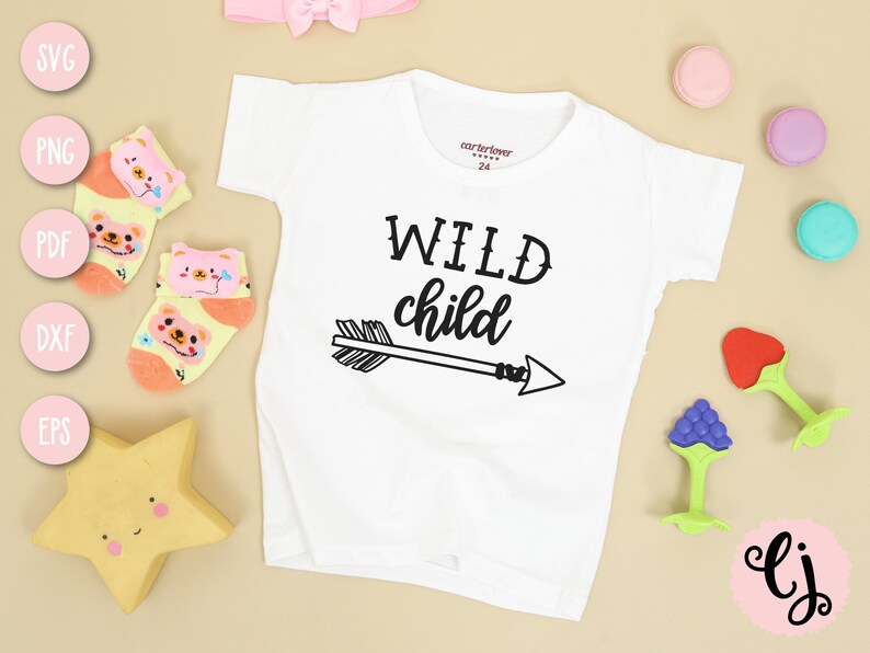 Wild Child SVG, Boho SVG File, Baby SVG Design - Etsy Israel