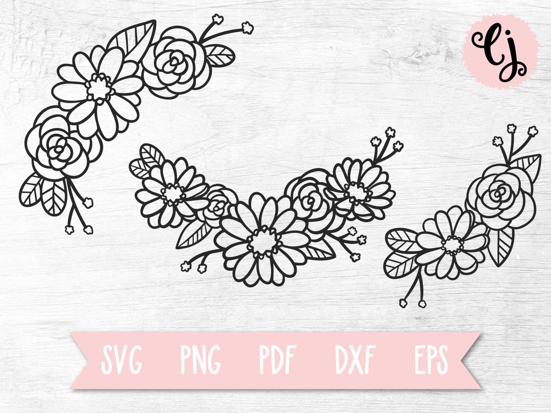 Floral SVG, Floral Bunches SVG, Flowers Cut File, SVG Bundle - Etsy