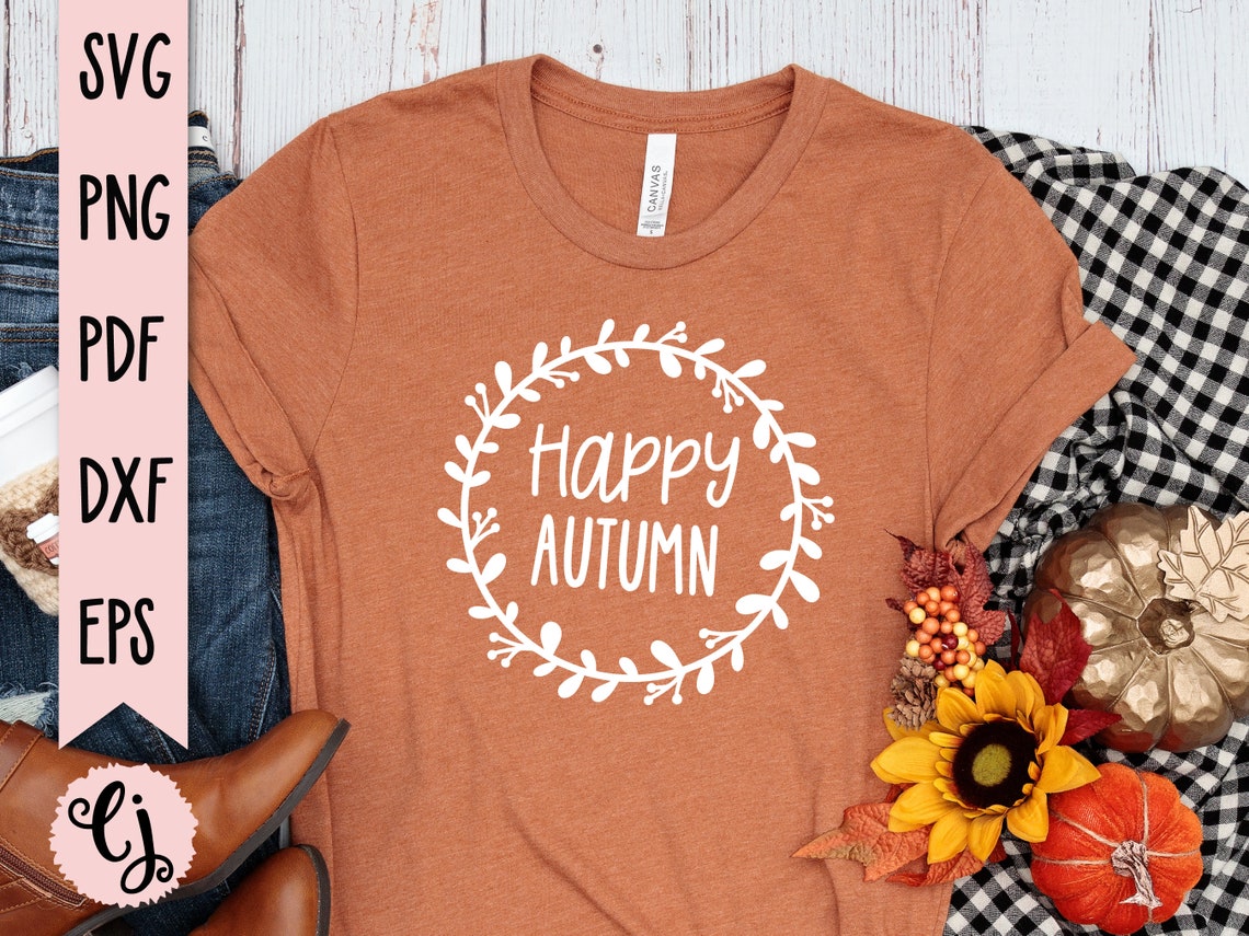 Happy Autumn SVG, Fall SVG, Autumn Svg, SVG Files for Cricut, Digital ...