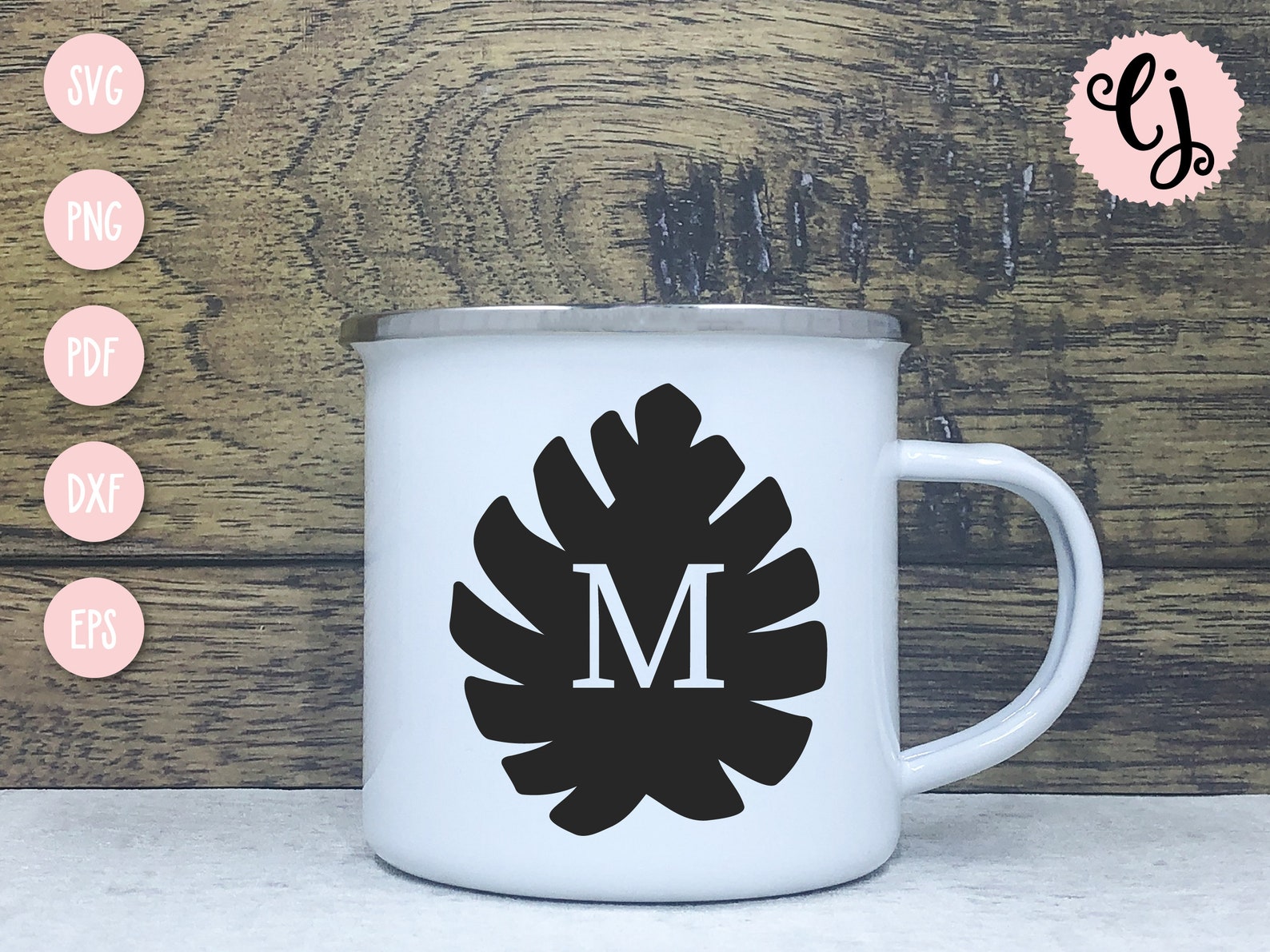 Leaf Monogram SVG, Monstera Leaf SVG, Custom Monogram SVG, Single ...