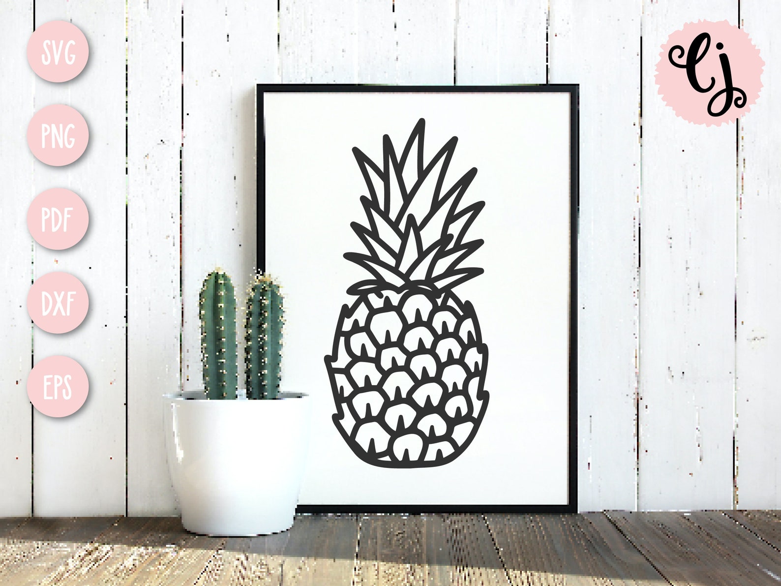 Pineapple SVG File, Pineapple Cut File, SVG for Cricut, Pineapple Clip ...
