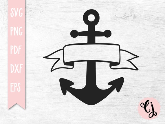 Anchor SVG Anchor With Banner SVG File for Cricut Anchor - Etsy India
