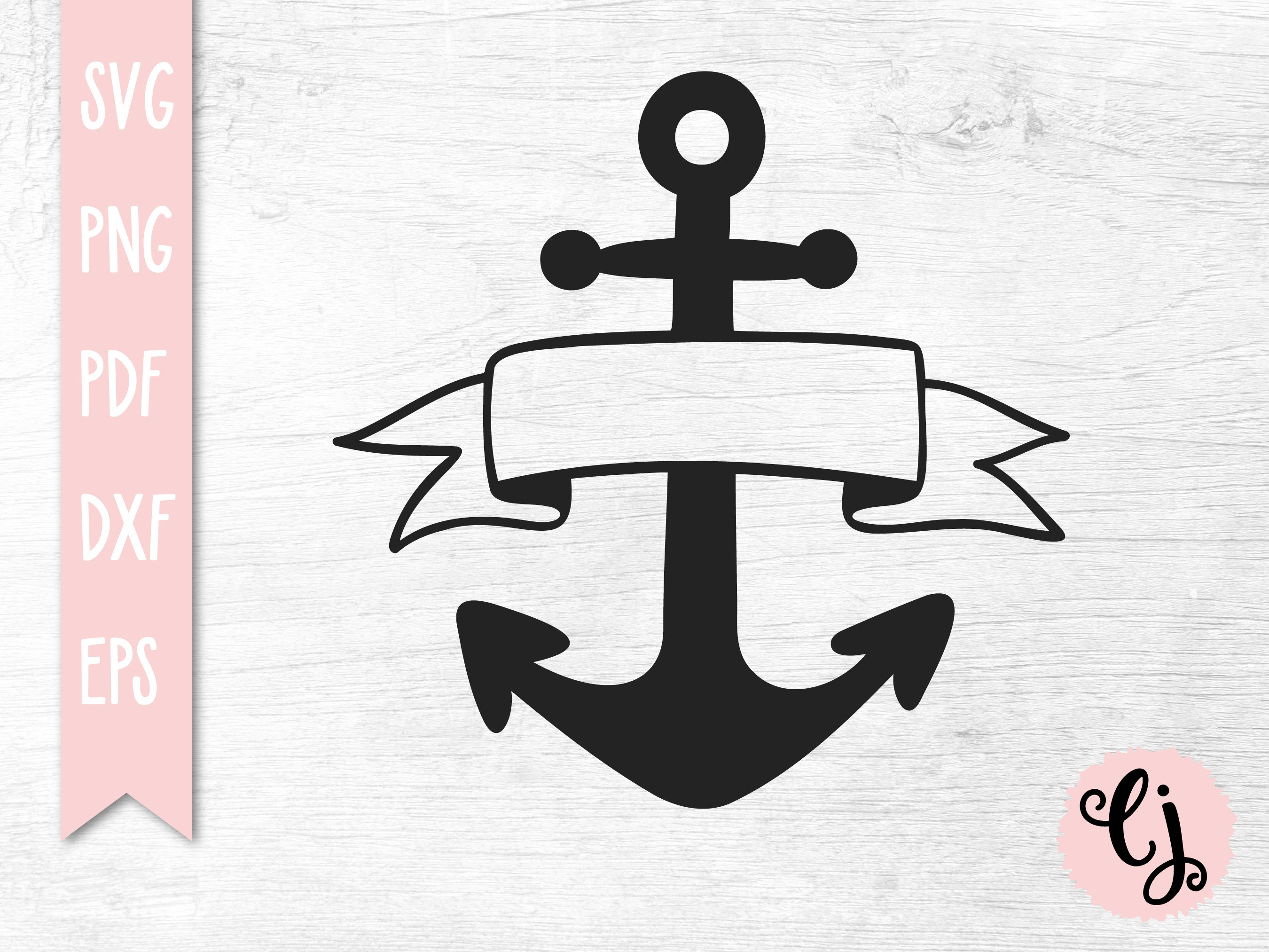 Anchor SVG, Anchor With Banner SVG, File for Cricut, Anchor Cut File - Etsy