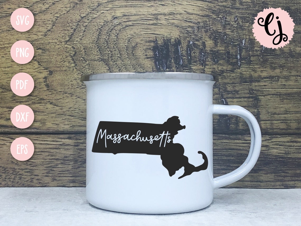 Massachusetts SVG File, State SVG, Massachusetts Clip Art for Cricut - Etsy