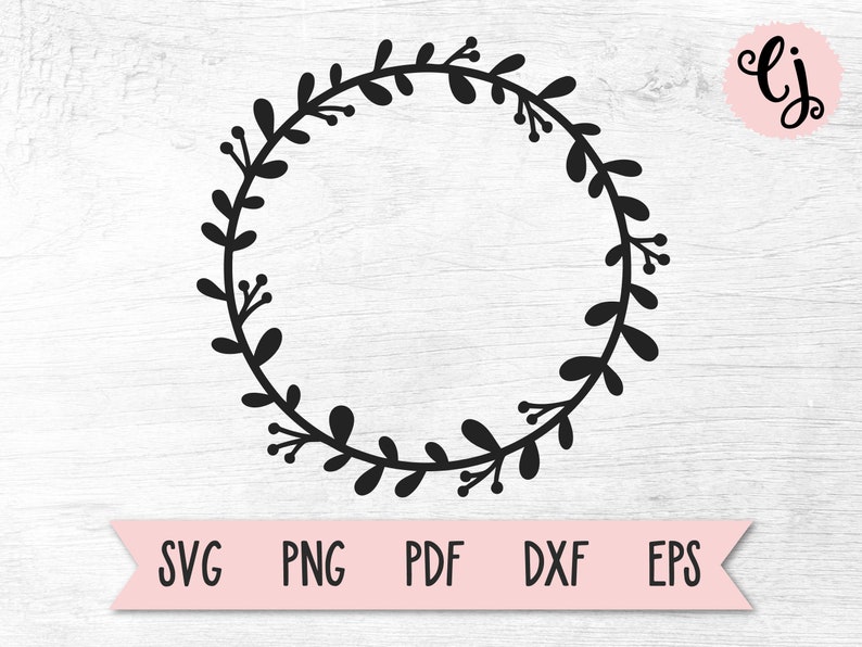 Wreath SVG Bundle Decorative Frame SVG Botanical Wreath SVG - Etsy