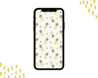 Pineapple Lock Screen - Etsy
