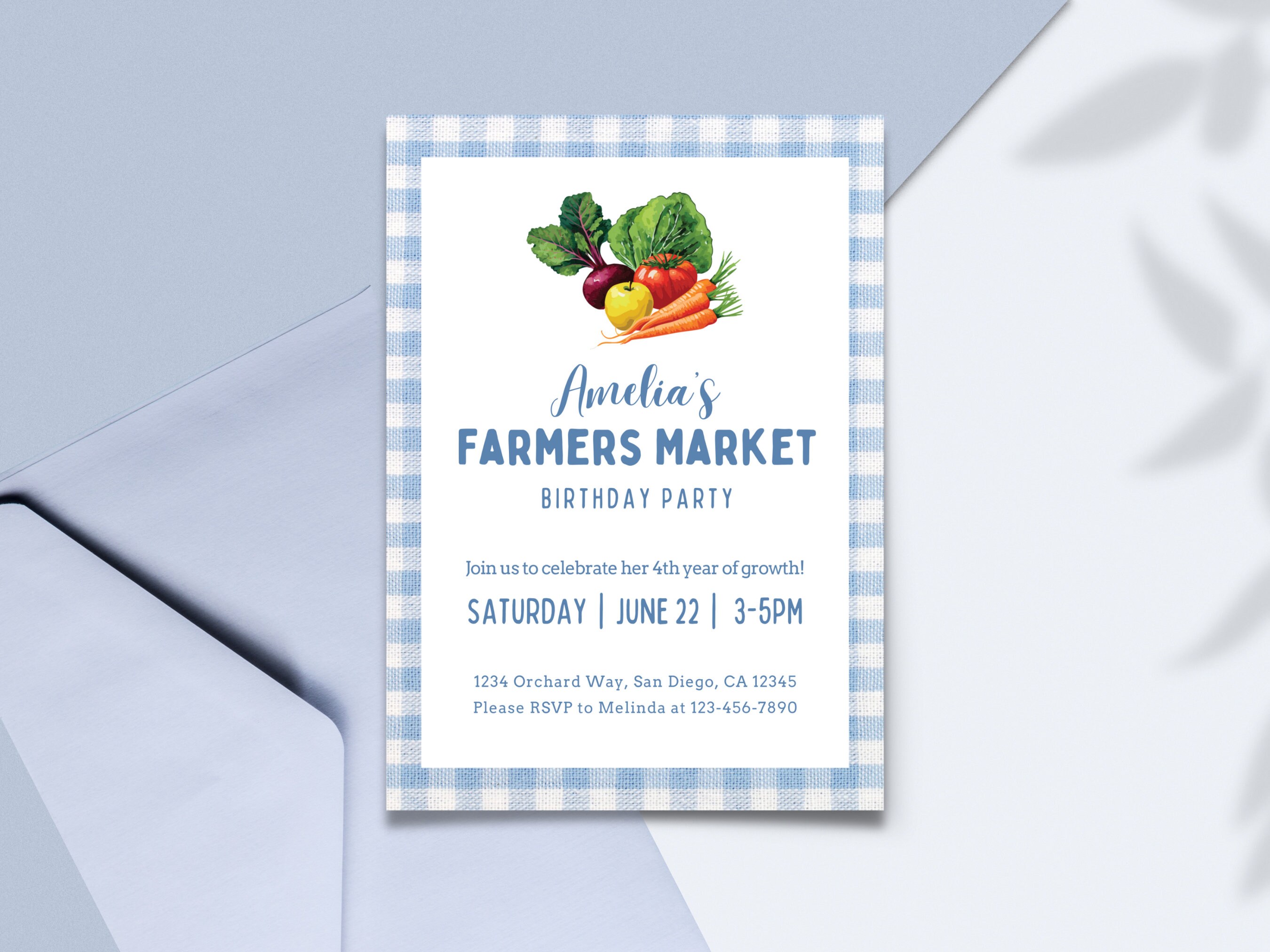 Farmers Market Invite Template, Farmers Market Birthday Party ...