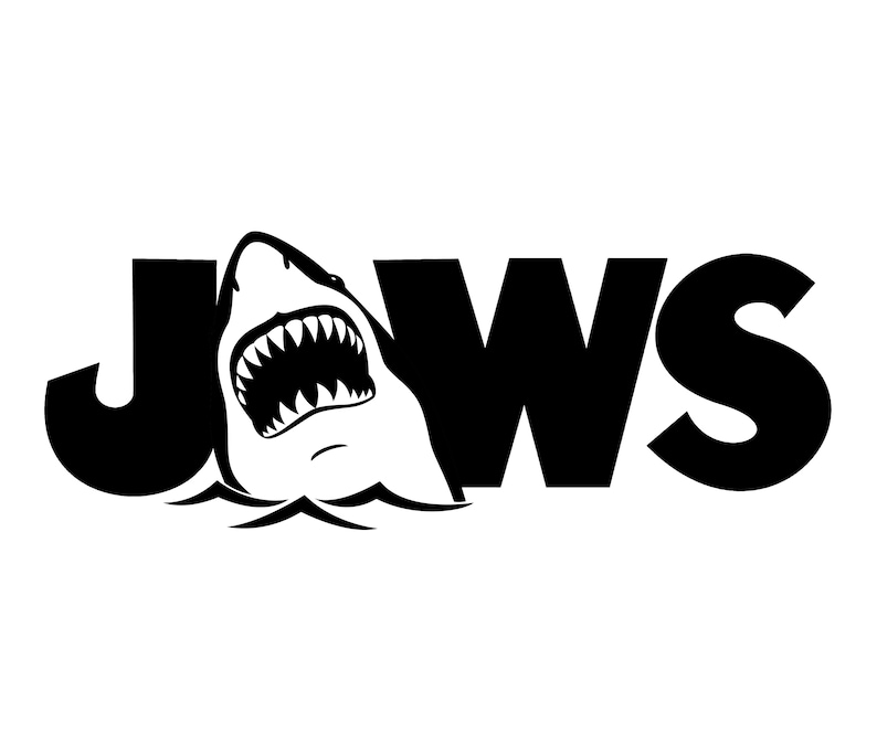 JAWS Movie Graphic - SVG File for Cutting Machines Like Cricut and ...