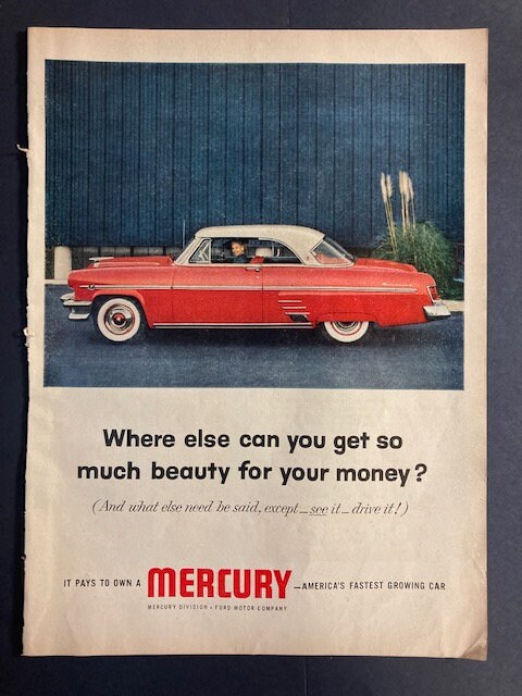 Vintage AUTOMOBILE Ads From Life Magazines| Several Styles| 1940's-1960 ...