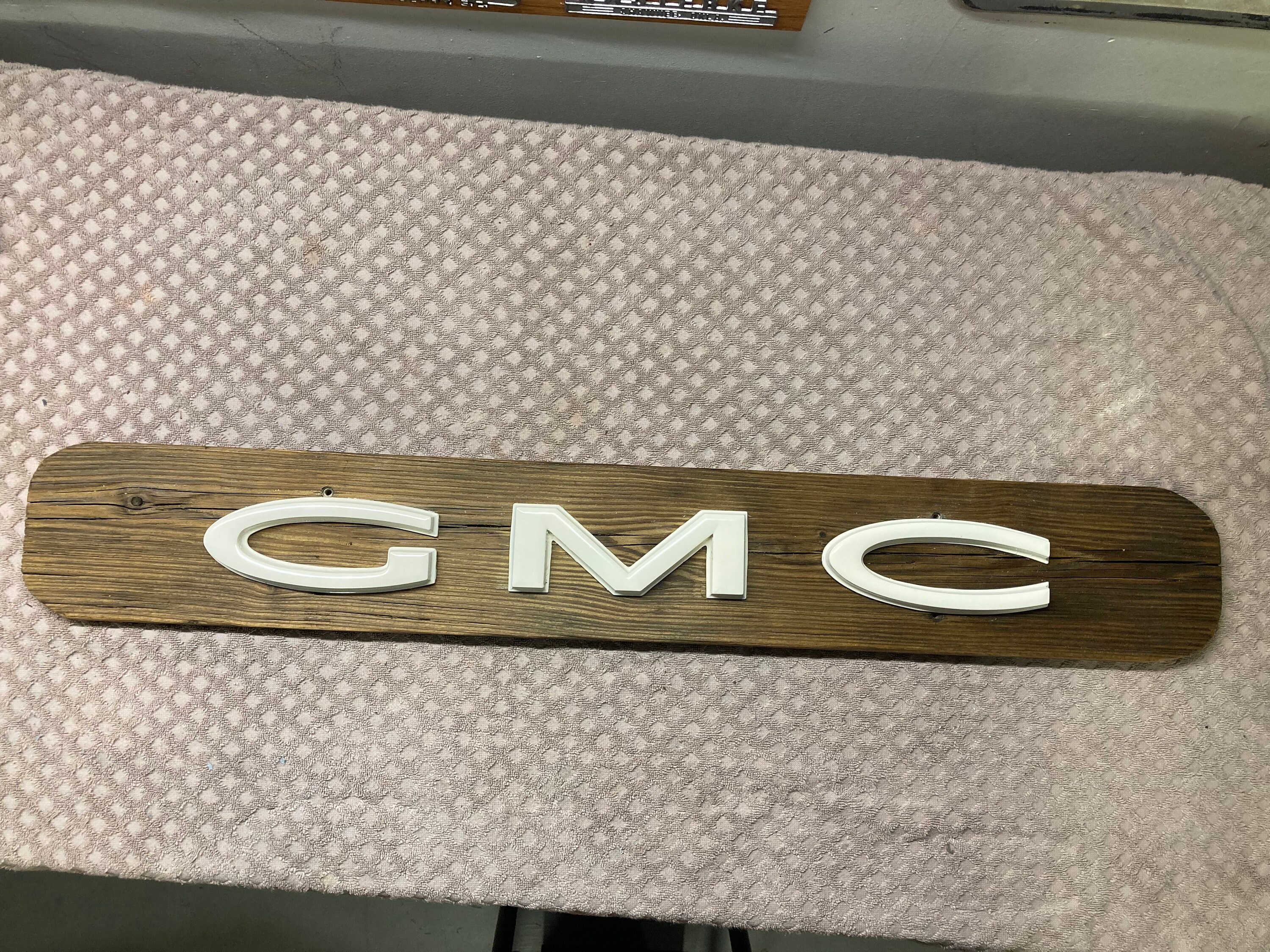 1963 GMC Front Grill Letters Mancave, Garage Art - Etsy