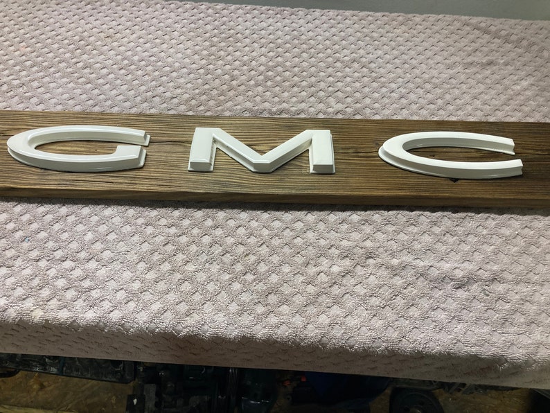 1963 GMC Front Grill Letters Mancave, Garage Art - Etsy