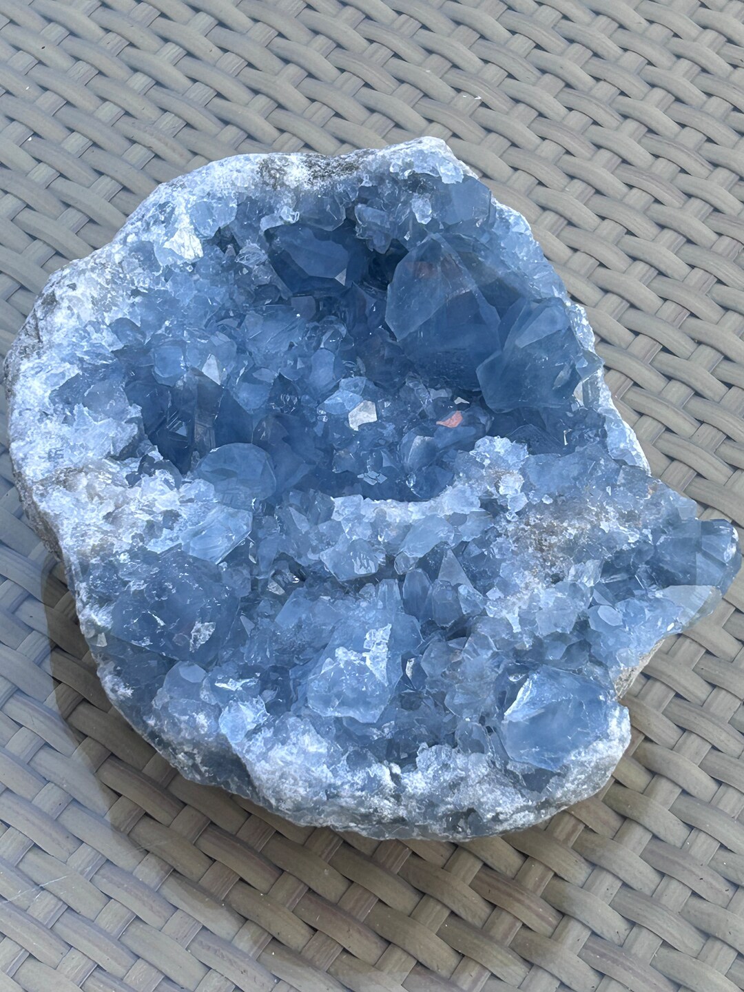 XL Stunning Celestite Geode - Etsy