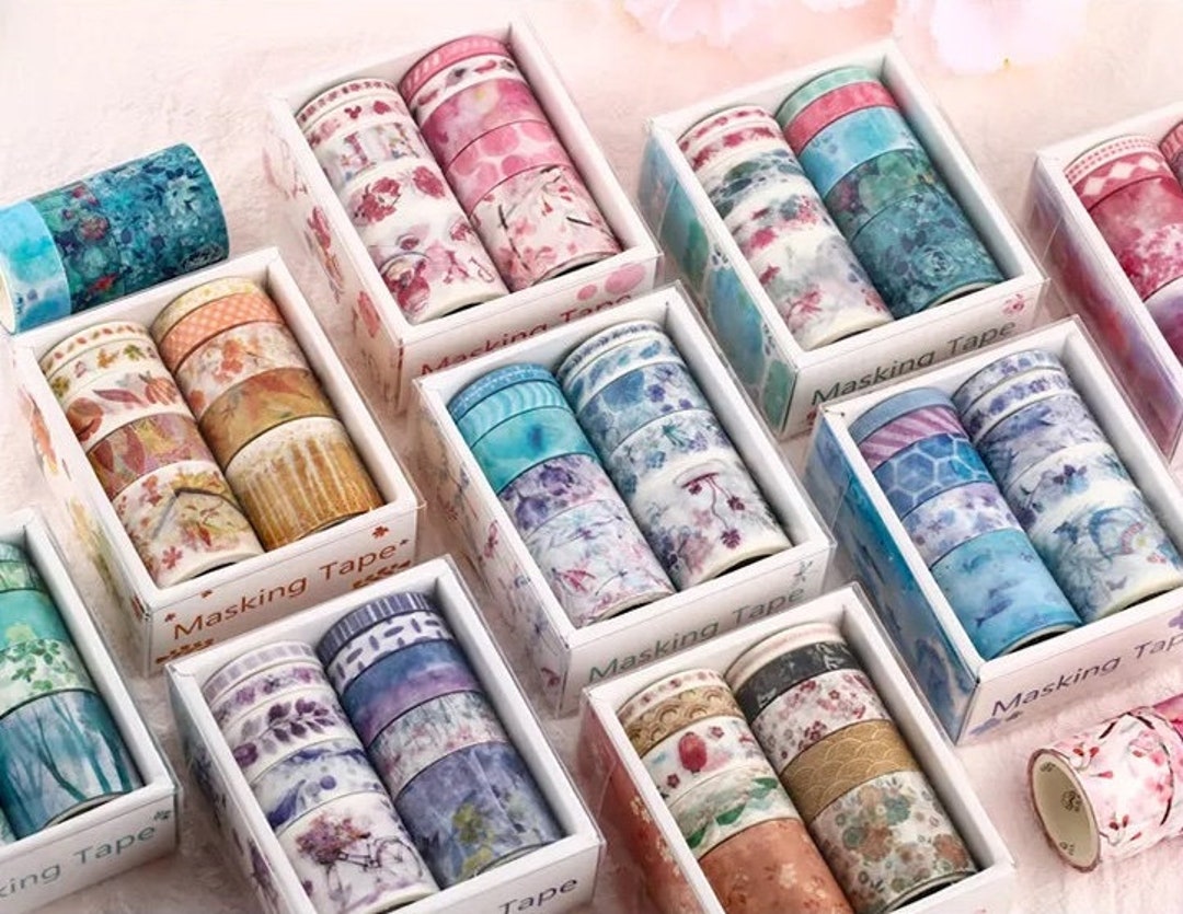 10 Pack Themed Washi Tape Roll - Varying Width 10 Pcs Washi Tape ...