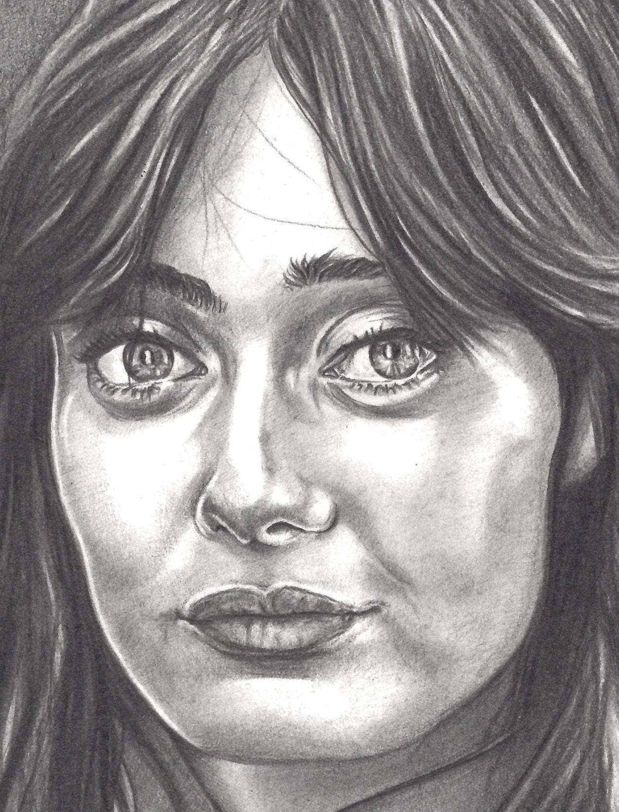 Ella Purnell Hand Drawn Art Print - Etsy