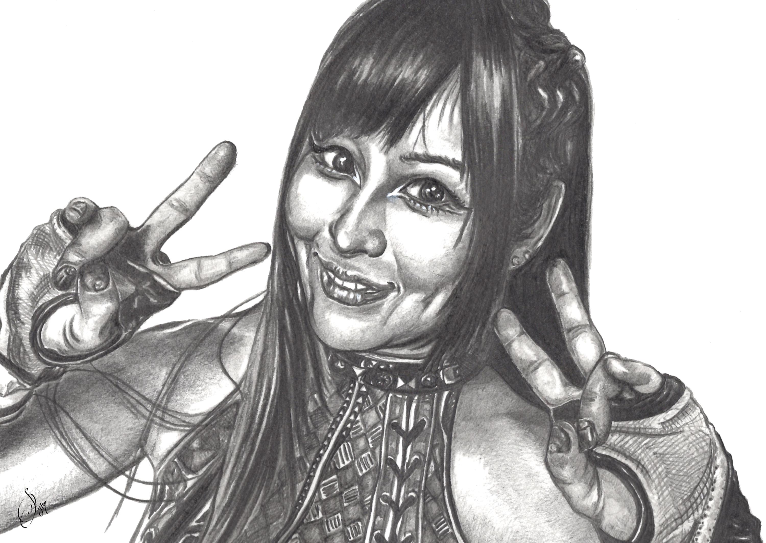 Iyo Sky Io Shirai Hand Drawn Portrait Art Print - Etsy