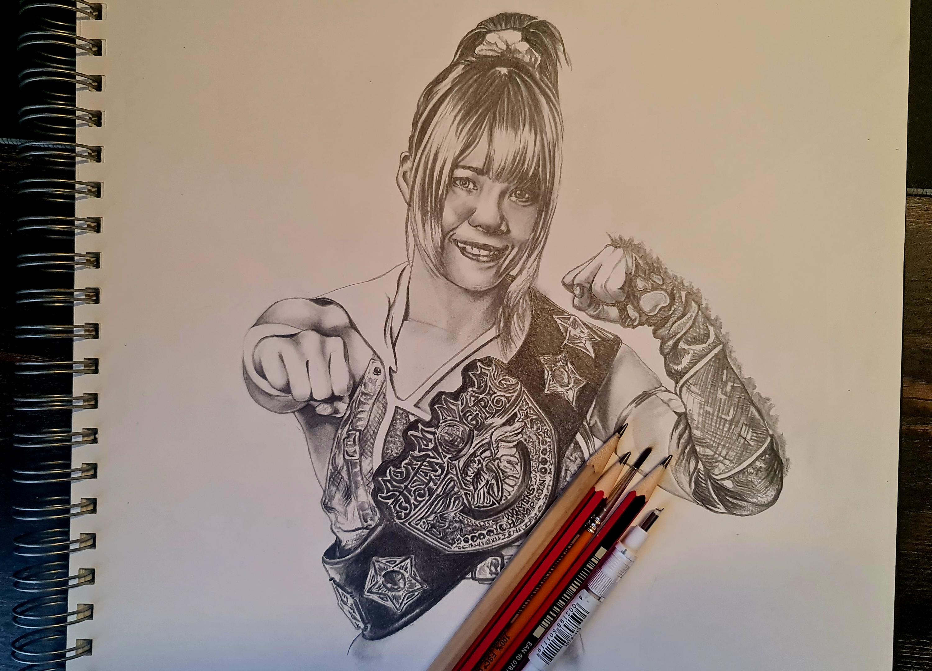 Mayu Iwatani Hand Drawn Art Print - Etsy