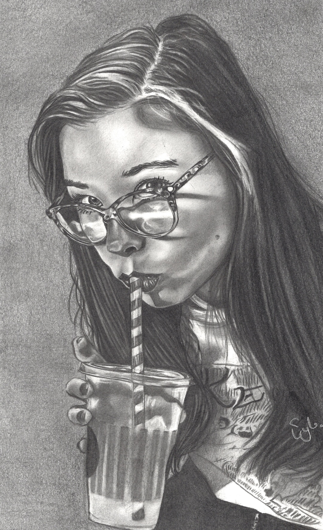 Junk Girl Hand Drawn Art Print - Etsy