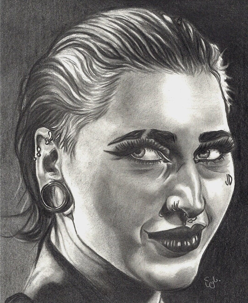 Rhea Ripley Mami Hand Drawn Art Print - Etsy