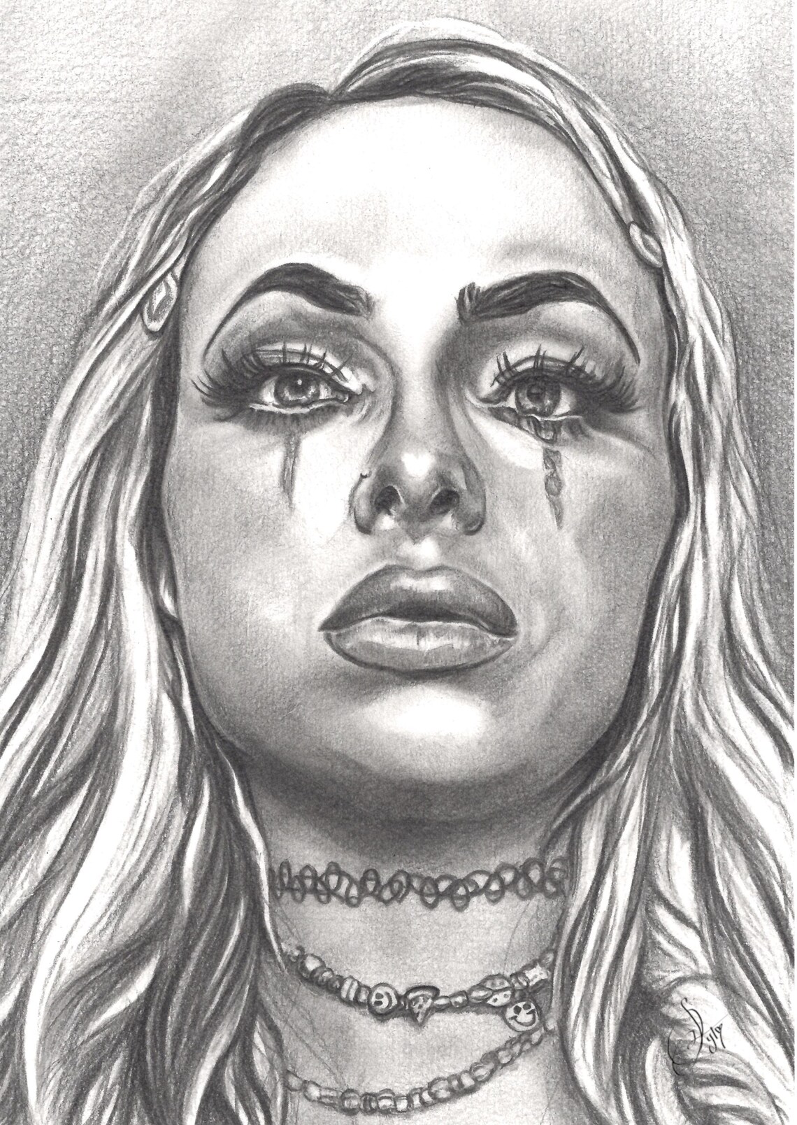 Liv Morgan Hand Drawn Art Print - Etsy